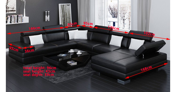 Moderne Eckgarnitur in U-Form - Designer Sofa, Polster Couch und ...